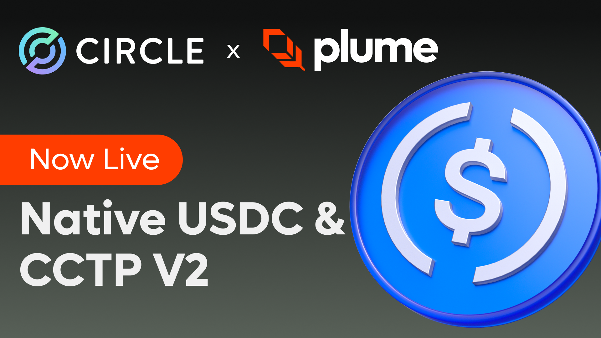 Now Live: Native USDC & CCTP V2 on Plume